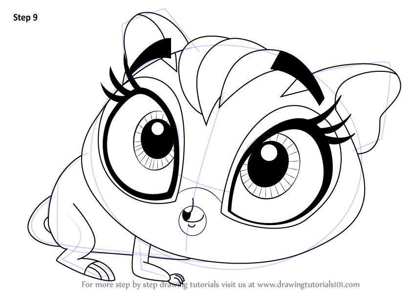 How to Draw Sweet Cheeks from Littlest Pet Shop (Littlest Pet Shop ...