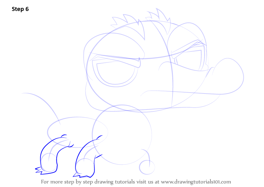 How to Draw Wiggles McSunbask from Littlest Pet Shop (Littlest Pet Shop ...