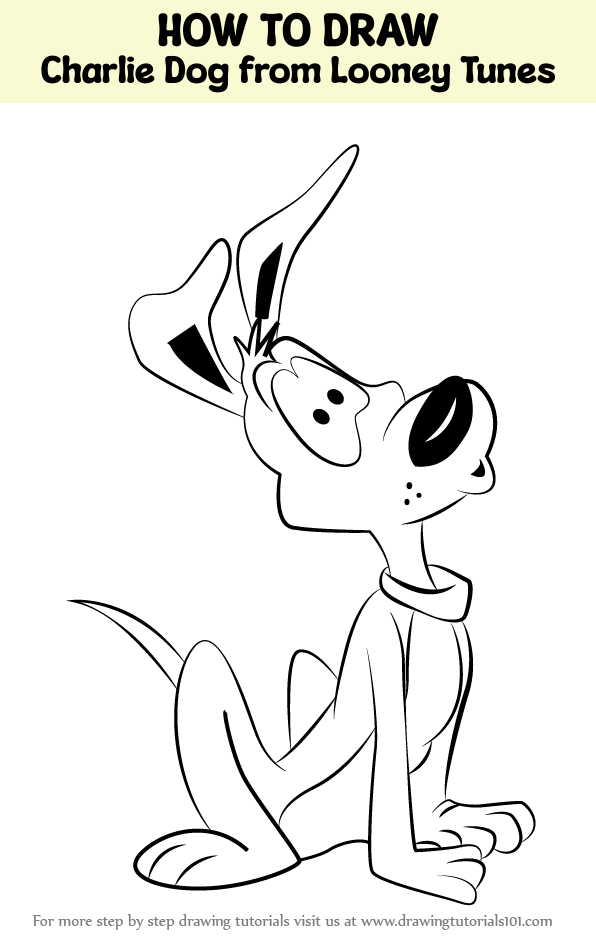 How to Draw Charlie Dog from Looney Tunes (Looney Tunes) Step by Step ...