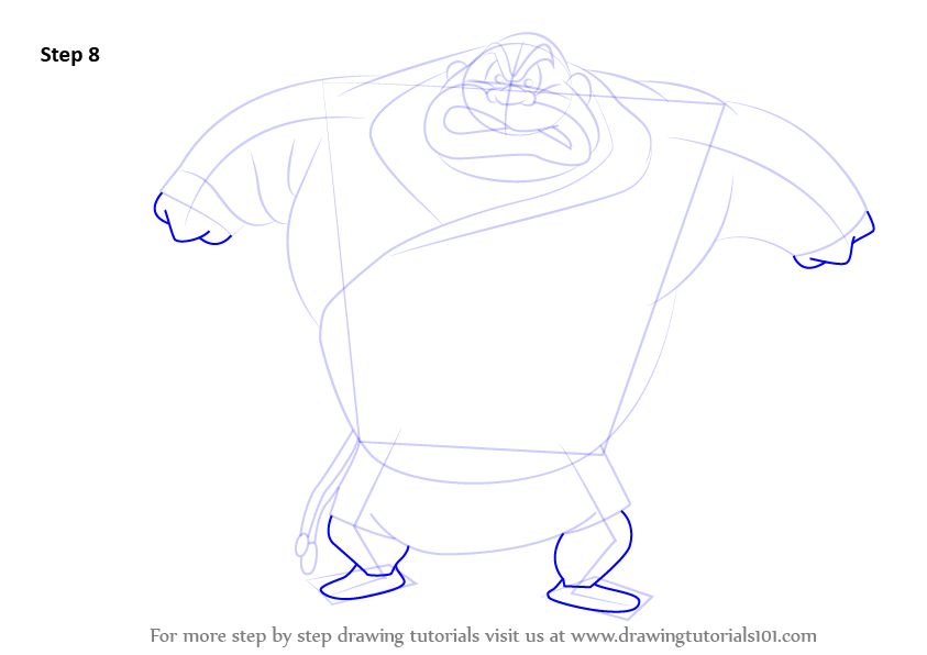 How to Draw Crusher from Looney Tunes (Looney Tunes) Step by Step ...