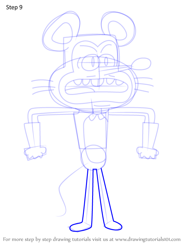 How to Draw Flying Mouse from Looped (Looped) Step by Step ...