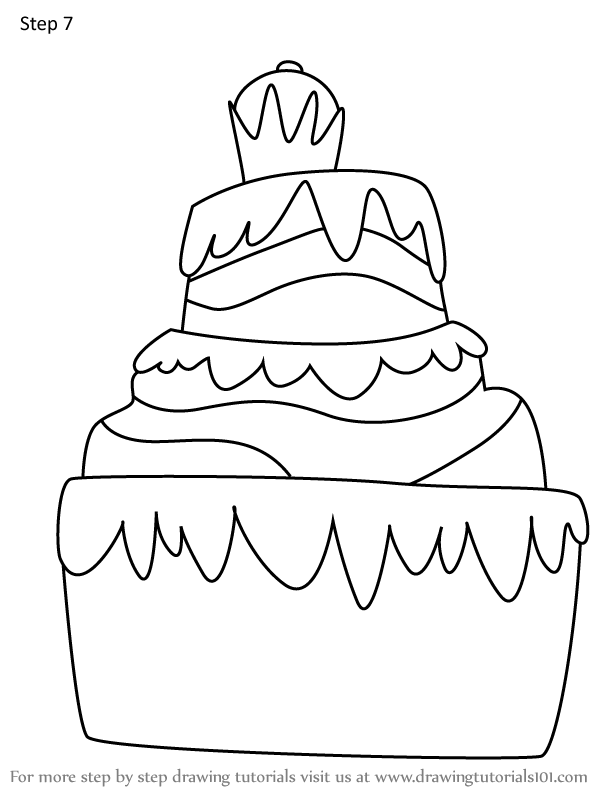 How to Draw King Cake from Looped (Looped) Step by Step ...