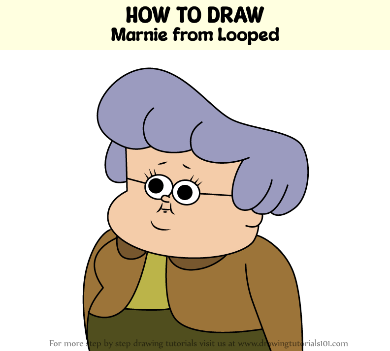 How to Draw Marnie from Looped (Looped) Step by Step ...