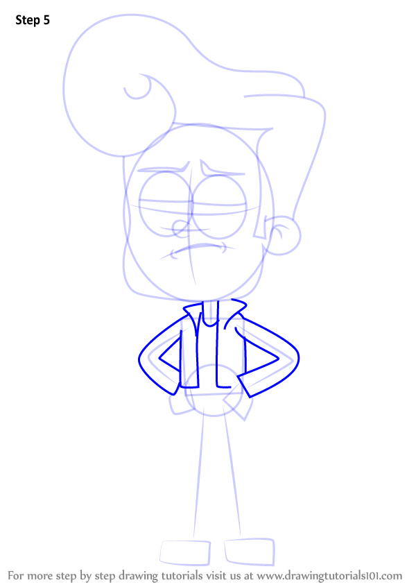How to Draw Ricky Rhyme from Looped (Looped) Step by Step ...