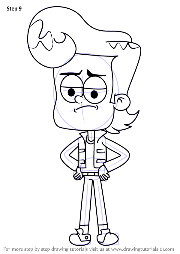How to Draw Ricky Rhyme from Looped (Looped) Step by Step ...