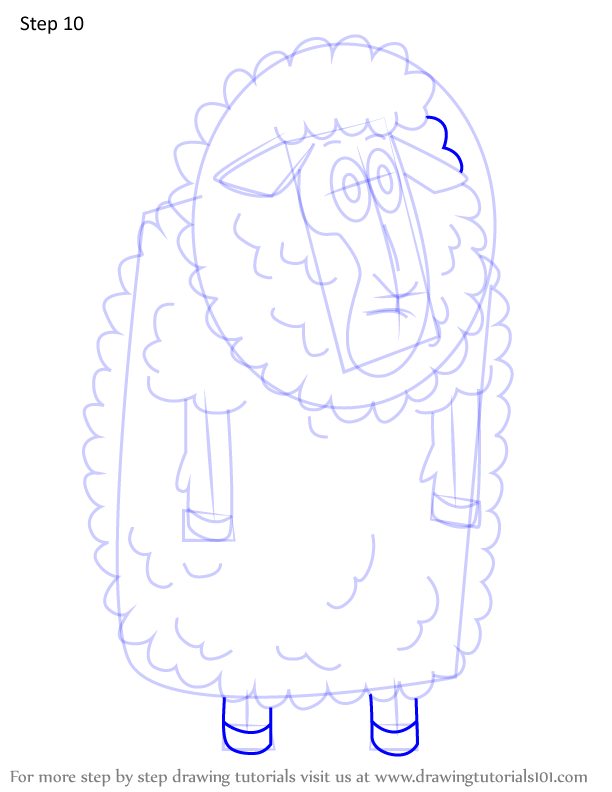 How to Draw Sheep from Looped (Looped) Step by Step ...