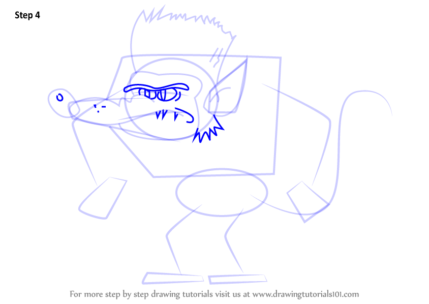 How to Draw Werewolf from Looped (Looped) Step by Step ...