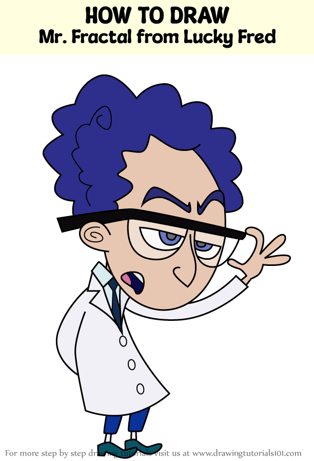 How to Draw Mr. Fractal from Lucky Fred (Lucky Fred) Step by Step ...