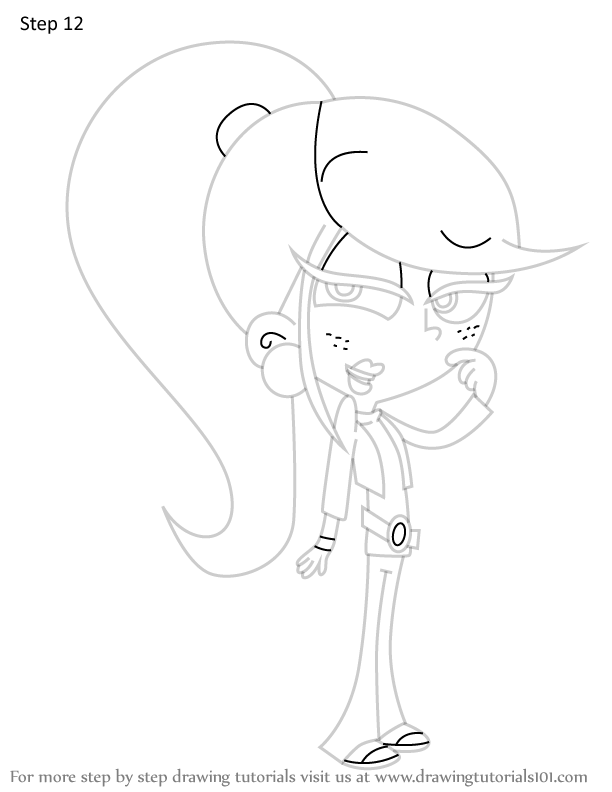 How to Draw Nora from Lucky Fred (Lucky Fred) Step by Step ...