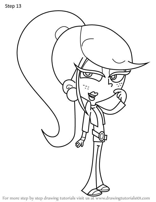 How to Draw Nora from Lucky Fred (Lucky Fred) Step by Step ...