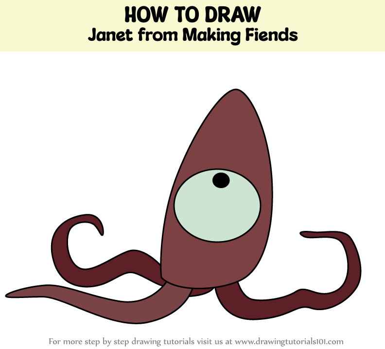 How to Draw Janet from Making Fiends (Making Fiends) Step by Step ...