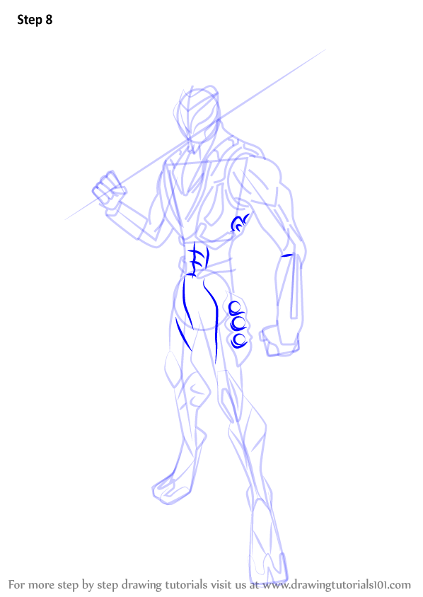 How to Draw Ven-Ghan from Max Steel (Max Steel) Step by Step ...