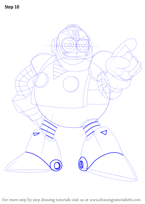 How to Draw Auto from Mega Man (Mega Man) Step by Step ...