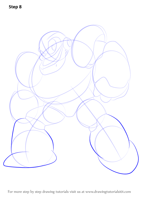 How to Draw Guts Man from Mega Man (Mega Man) Step by Step ...