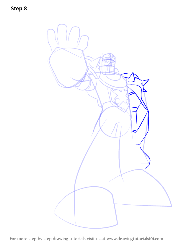 How to Draw King from Mega Man (Mega Man) Step by Step ...