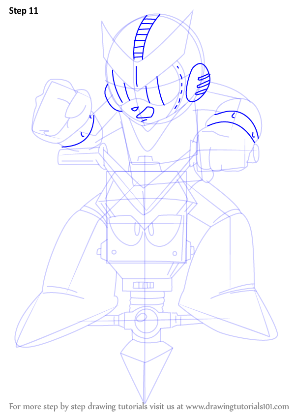 How to Draw Quint from Mega Man (Mega Man) Step by Step ...