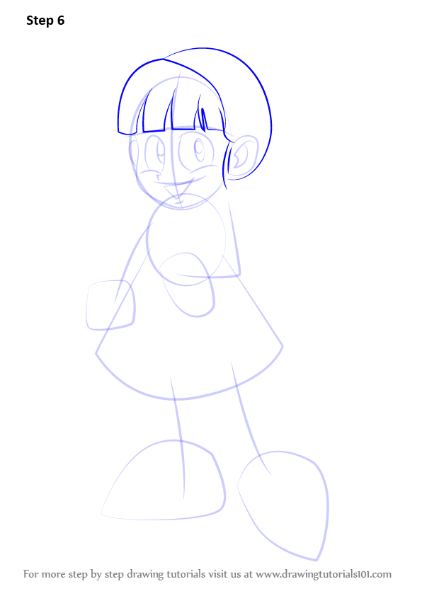 How to Draw Roll from Mega Man (Mega Man) Step by Step ...