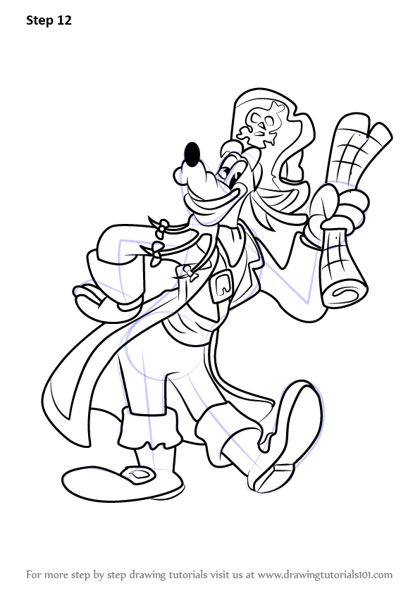 How to Draw Captain Goof-Beard from Mickey Mouse Clubhouse (Mickey ...