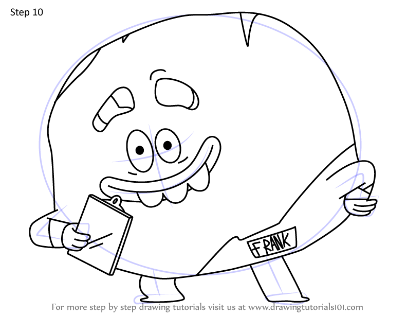 How to Draw Frank from Middlemost Post (Middlemost Post) Step by Step ...