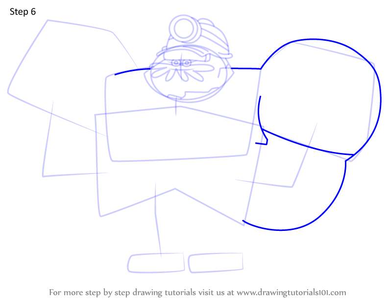 How to Draw Rod from Middlemost Post (Middlemost Post) Step by Step ...