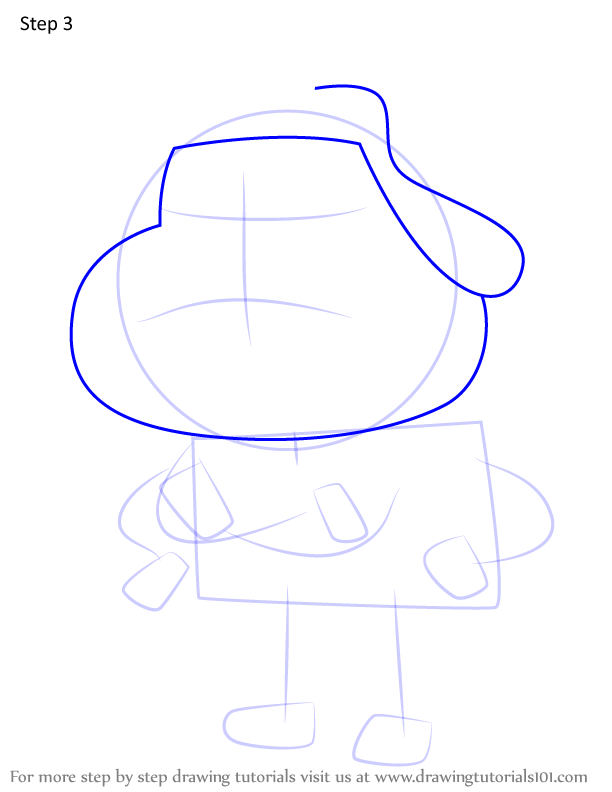 How to Draw Steve Peeve from Middlemost Post (Middlemost Post) Step by ...