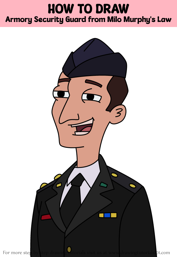 How to Draw Armory Security Guard from Milo Murphy's Law (Milo Murphy's ...