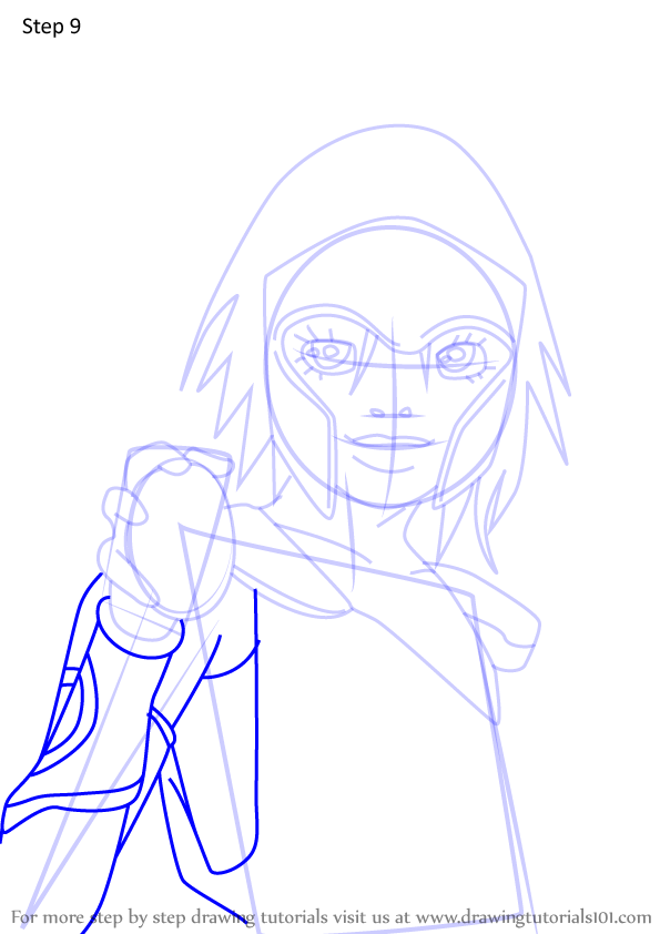 How to Draw Hippolyta from Miraculous Ladybug (Miraculous Ladybug) Step ...