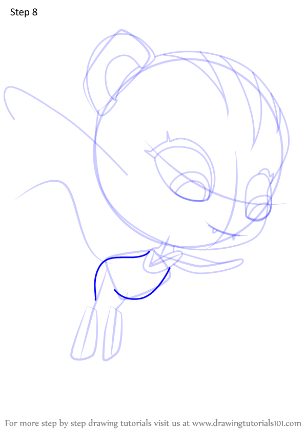 How To Draw Trixx From Miraculous Ladybug Printable Step How To Draw