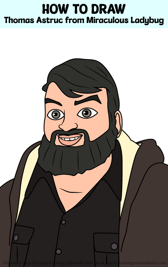 How to Draw Thomas Astruc from Miraculous Ladybug (Miraculous Ladybug ...