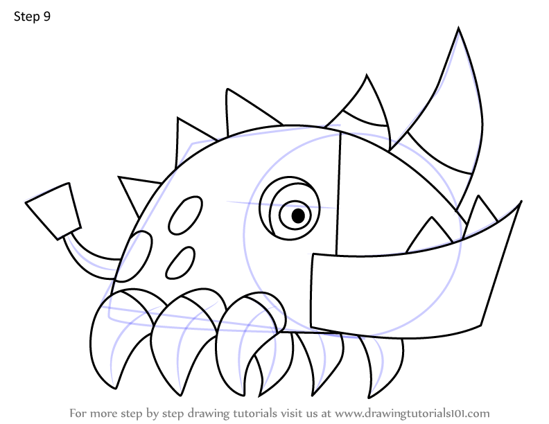 How to Draw Borers from Mixels (Mixels) Step by Step ...