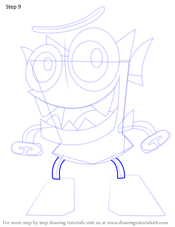 How to Draw Burnard from Mixels (Mixels) Step by Step ...