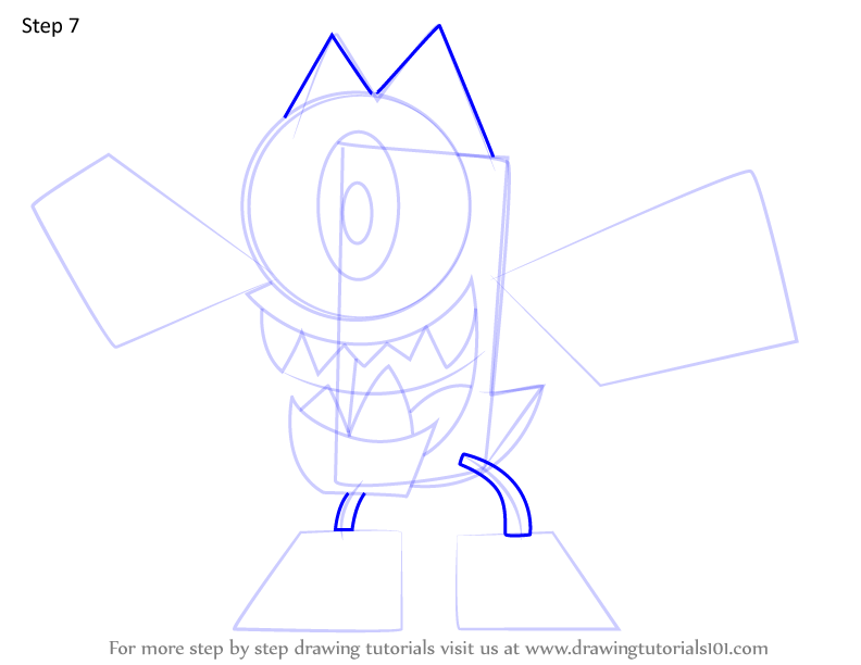 How to Draw Globert from Mixels (Mixels) Step by Step ...