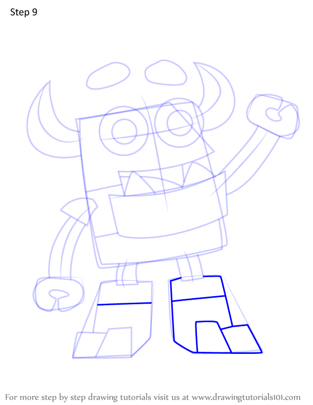 How to Draw Hotstuff from Mixels (Mixels) Step by Step ...