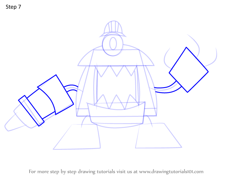 How to Draw Kramm from Mixels (Mixels) Step by Step ...