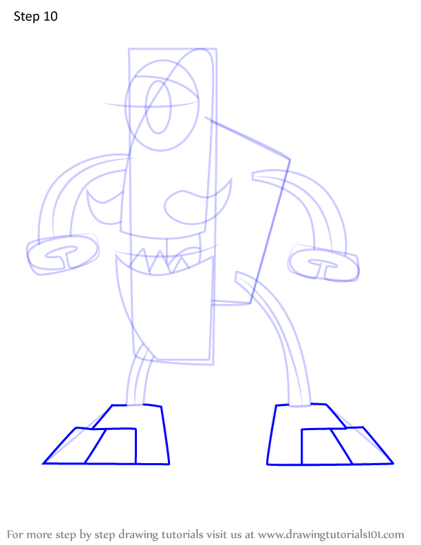 How to Draw Munchstache from Mixels (Mixels) Step by Step ...