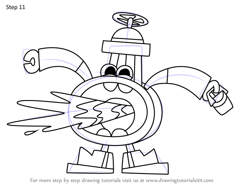 How to Draw Splasho from Mixels (Mixels) Step by Step ...