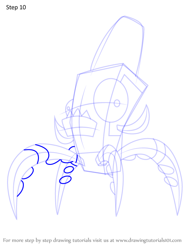 How to Draw Tentro from Mixels (Mixels) Step by Step ...