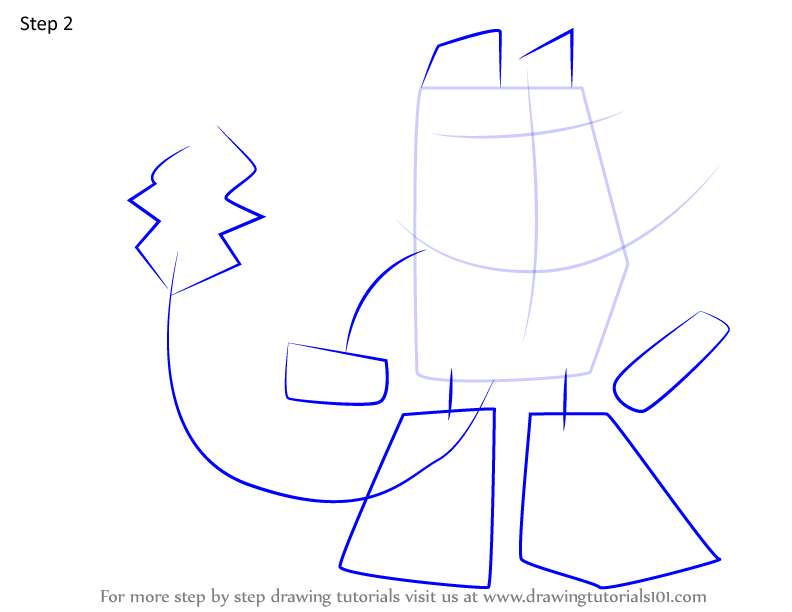 How to Draw Teslo from Mixels (Mixels) Step by Step ...