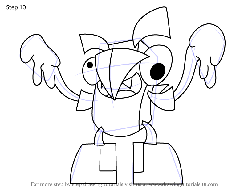 How to Draw Torts from Mixels (Mixels) Step by Step ...
