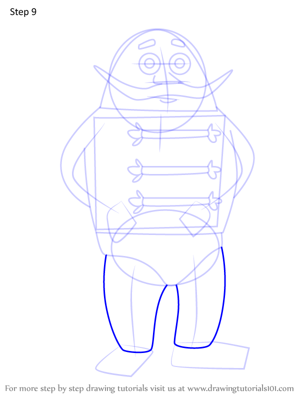 How to Draw Emeraldo the Strongman from Moomins (Moomins) Step by Step ...