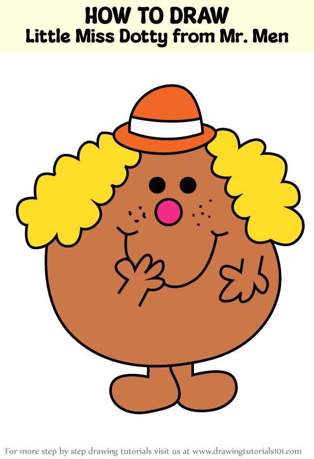 How to Draw Little Miss Dotty from Mr. Men (Mr. Men) Step by Step ...