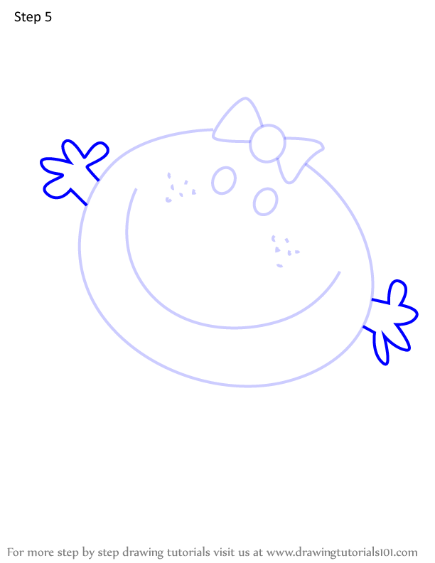 How to Draw Little Miss Fun from Mr. Men (Mr. Men) Step by Step ...