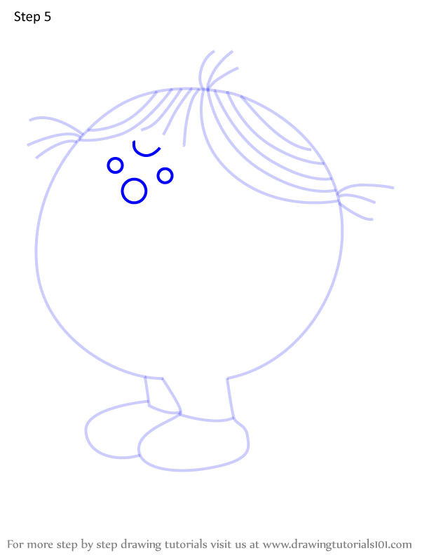 How to Draw Little Miss Stubborn from Mr. Men (Mr. Men) Step by Step ...