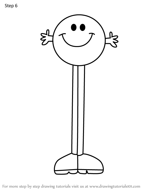 How to Draw Mr. Tall from Mr. Men (Mr. Men) Step by Step ...