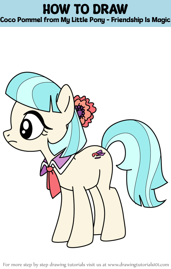 How to Draw Coco Pommel from My Little Pony - Friendship Is Magic (My ...