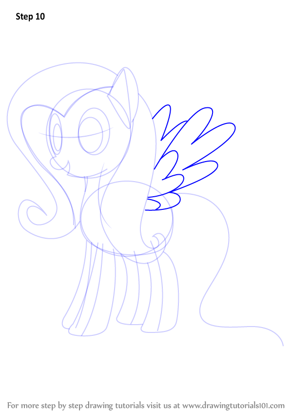 How To Draw Fluttershy Step By Step