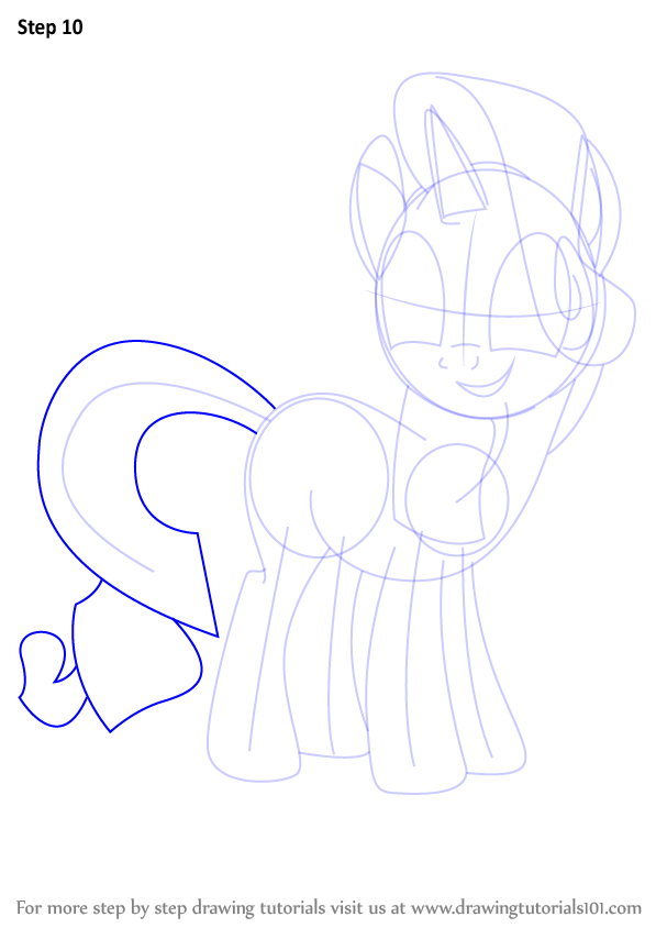 How To Draw Rarity Step By Step