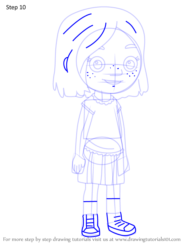 How to Draw Chelsea B from Nina's World (Nina's World) Step by Step ...