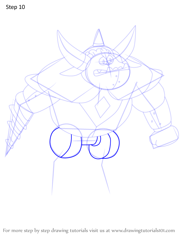 How to Draw Big Bull Demon from OK K.O.! Let's Be Heroes (OK K.O.! Let ...