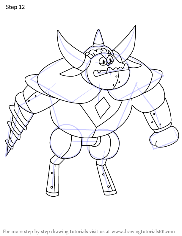 How to Draw Big Bull Demon from OK K.O.! Let's Be Heroes (OK K.O.! Let ...